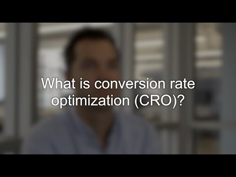 What is conversion rate optimization CRO?