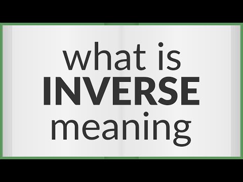 Inverse | meaning of Inverse