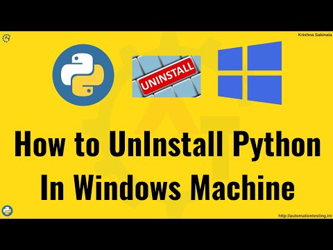 6. How to Uninstall Python on Windows OS|How to Uninstall Python on Windows Machine|Uninstall Python