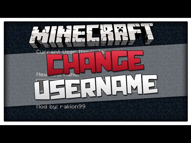 Ingame Username Change Minecraft Mod