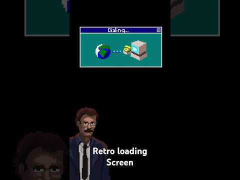 How to make pixel art for games. (Retro loading screen - dialing)