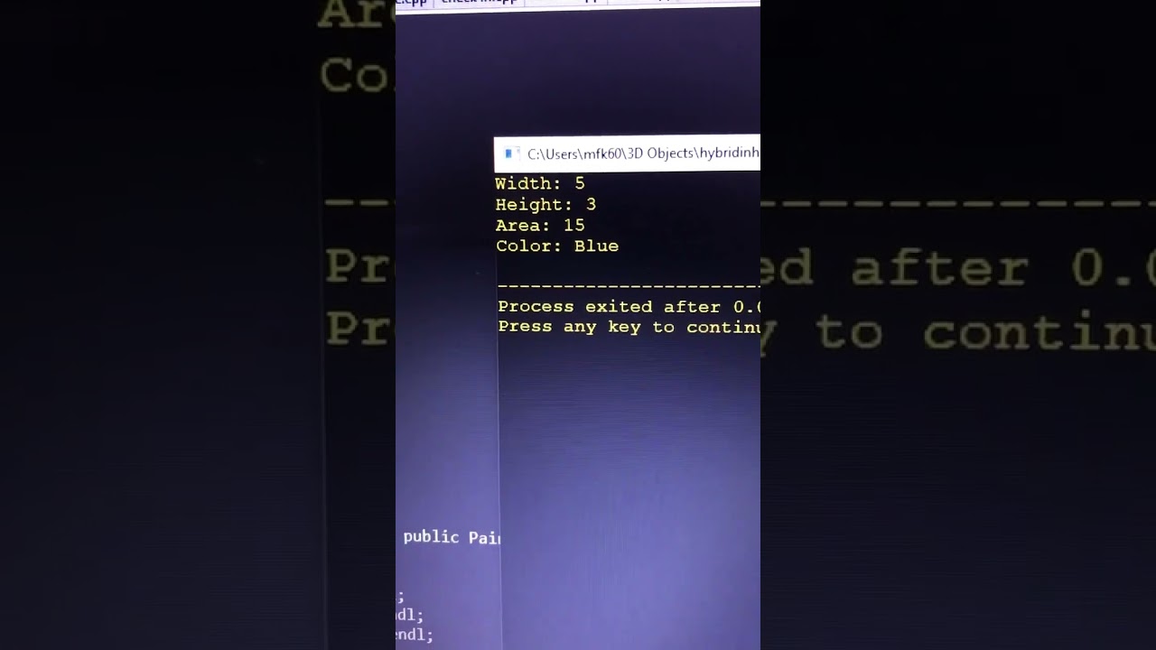 c++ hybrid inheritance #cpp #code #coding #codemasters #coderstokyo #codinglife #codingninja