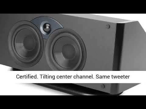 Atlantic Technology 4400C BLK THX Certified Center Channel Speaker Single, Black