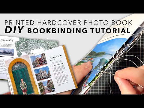 Printed Hardcover DIY Photo Book | Bookbinding Tutorial