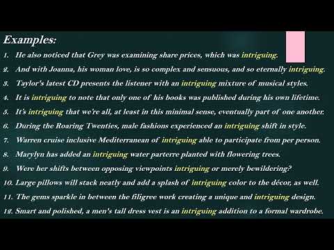 Intriguing Meaning with Examples