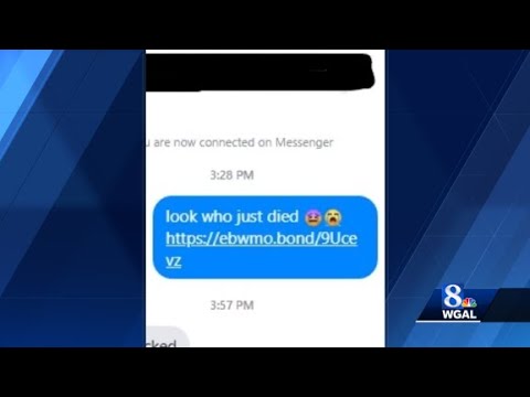 What is the 'look who just died' scam?