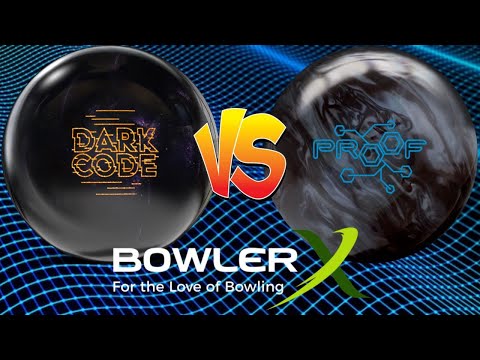 Track Proof Pearl VS Storm Dark Code Bowling Ball Comparison Video | BowlerX