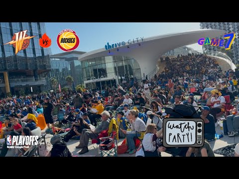 Golden State Warriors Watch Party Vlog vs Houston Rockets 2025 NBA Playoffs First Round Game 7