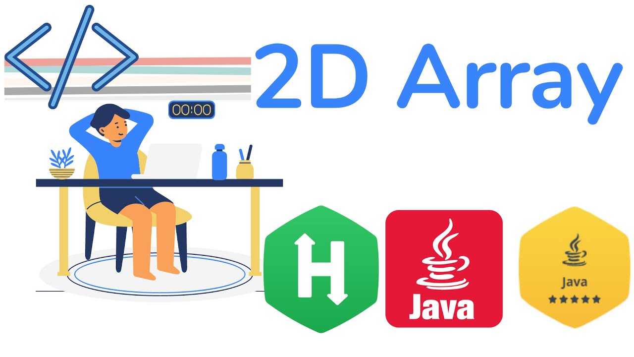 HackerRank | Java | 2D Array| Certification | Gold Badge