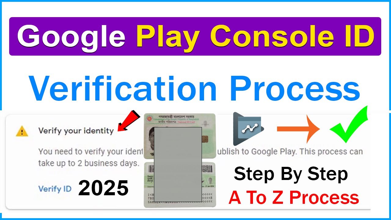 How To Verify Google Play Console ID - Developer Account Verify Your Identity