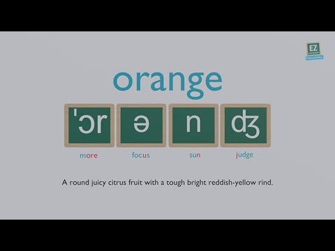 How to pronounce orange ?