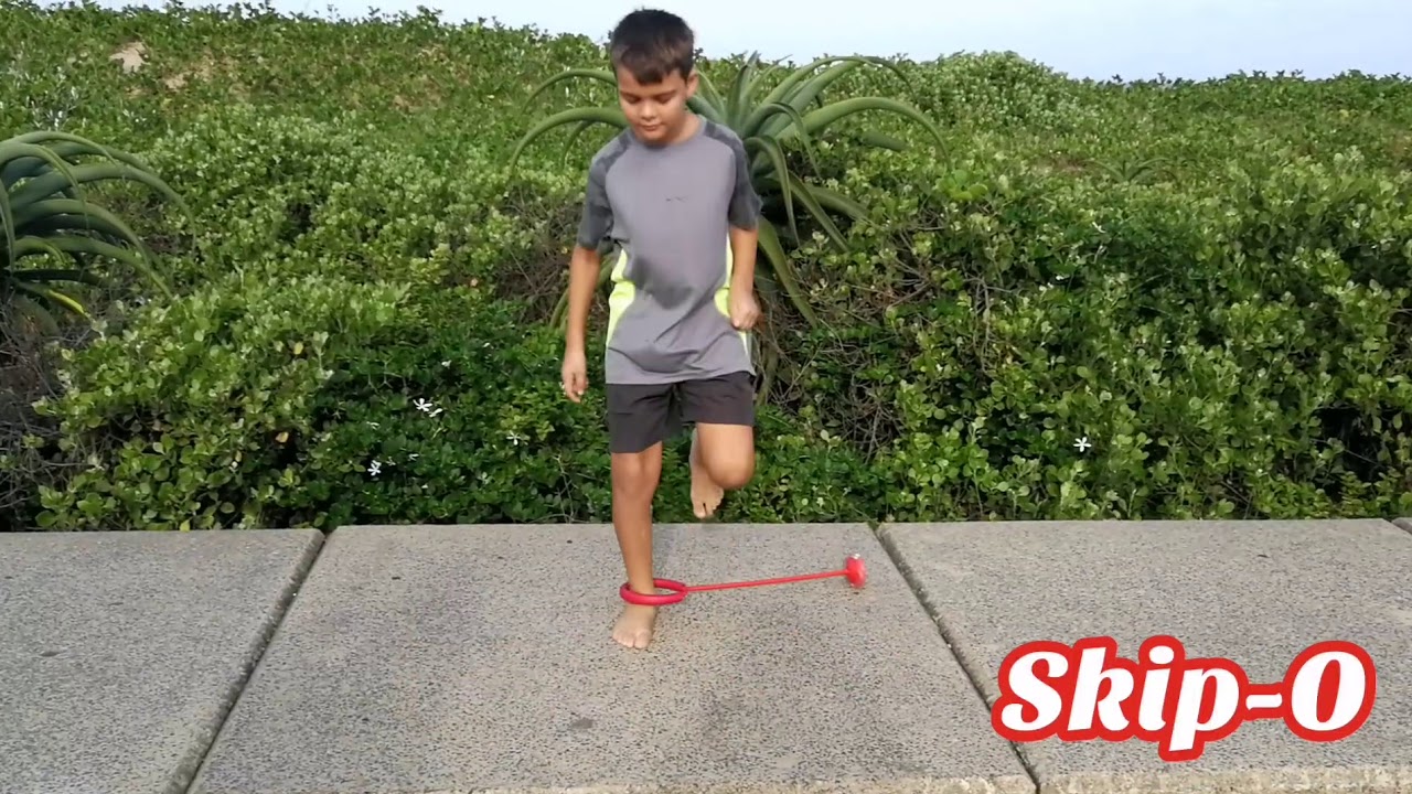 The Skip-O ankle skipping toy