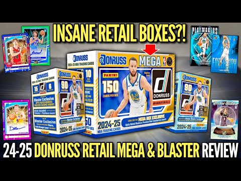 CRAZY LOADED (CASE HIT)! 😱🔥 2024-25 Panini Donruss Basketball Retail Mega & Value Blaster Box Review