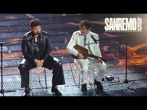 Sanremo 2025 - Olly con Goran Bregović and The Wedding & Funeral Band cantano “Il pescatore”