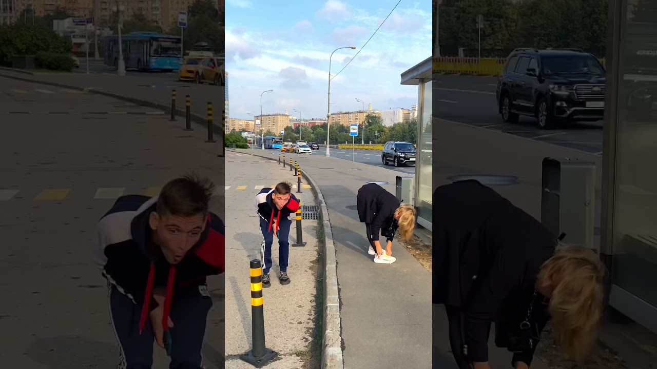 The Boy Bent Down To See Me | Кажется это больно 😅 #shorts