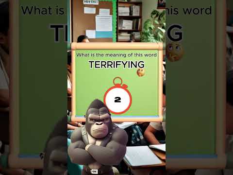 Meaning Of Terrifying #wordsandtheirmeaning #terrifying #quiz #asf #english #education #vocabulary