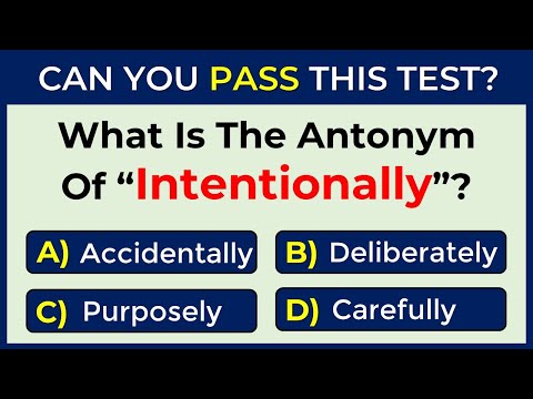 Antonyms Quiz: CAN YOU SCORE 10/10 ON THIS QUIZ? #challenge 22