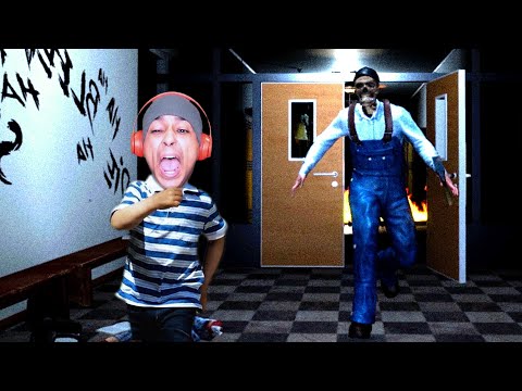 THE SCHOOL JANITOR WANTS MY BRAIN MEATS!! [3 SCARY GAMES]