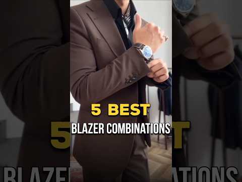 5 Classy Blazer Combos For Men ✅ || #mensfashion #ytshorts