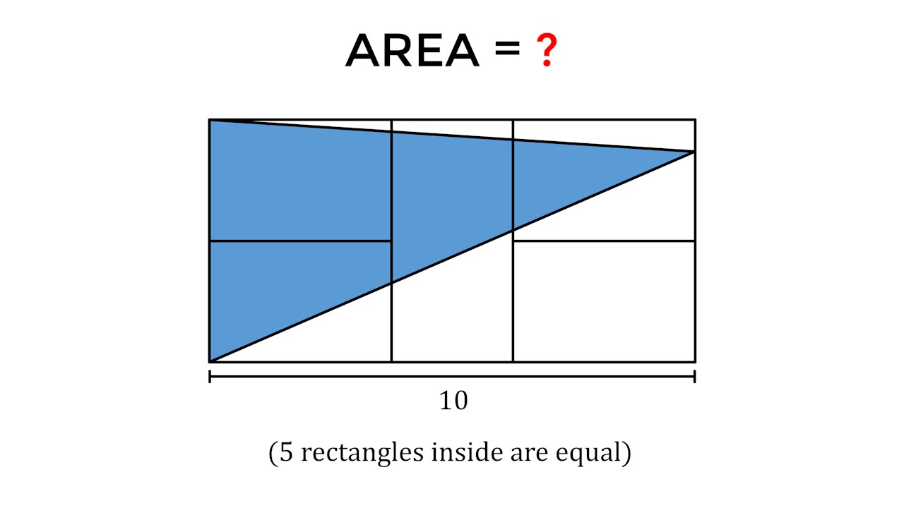 Triangle and 5 rectangles