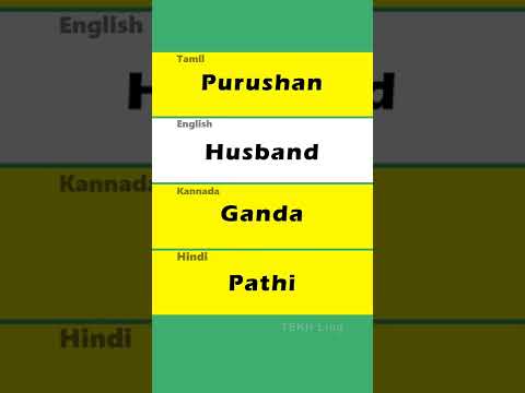 Husband in Tamil-Kannada-Hindi languages | Family Playlist | TEKH Ling