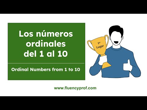 Spanish Ordinal Numbers From 1-10 | Basic Spanish Lesson