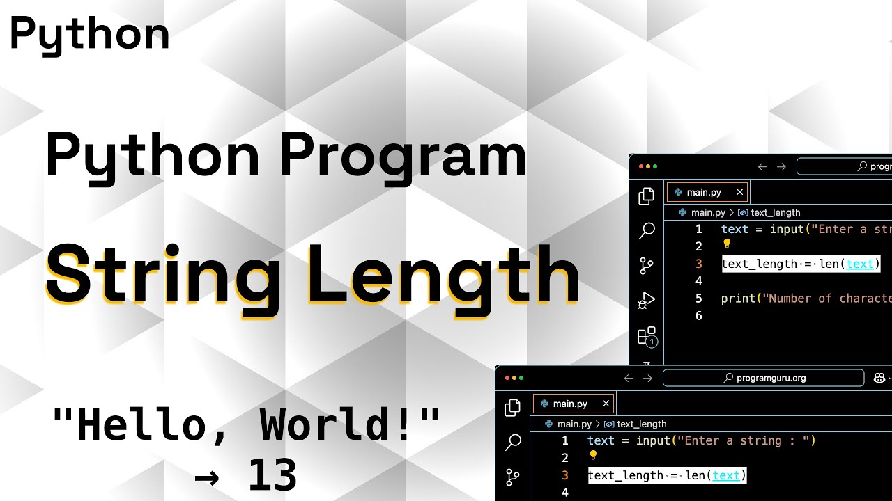 Python Program to Count Number of Characters in a String | String Length