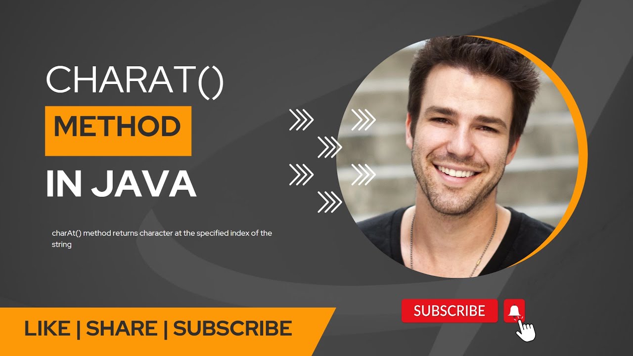 charat Method  Java | charat Method in string class | Java Methods |  java tutorial for beginners
