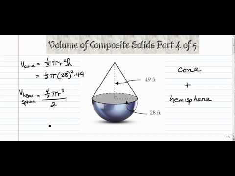 Volume of Composite Solids Part 4 of 5 Video Lecture - ACT