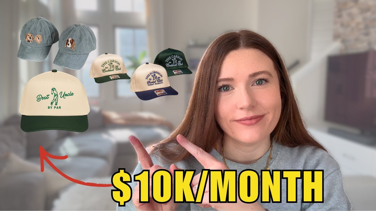The $10K/Month Print on Demand Hat Trend (How to Start From Home in 2026)