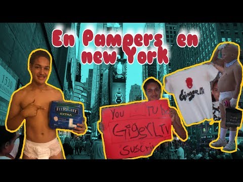 En pampers en Time square NY