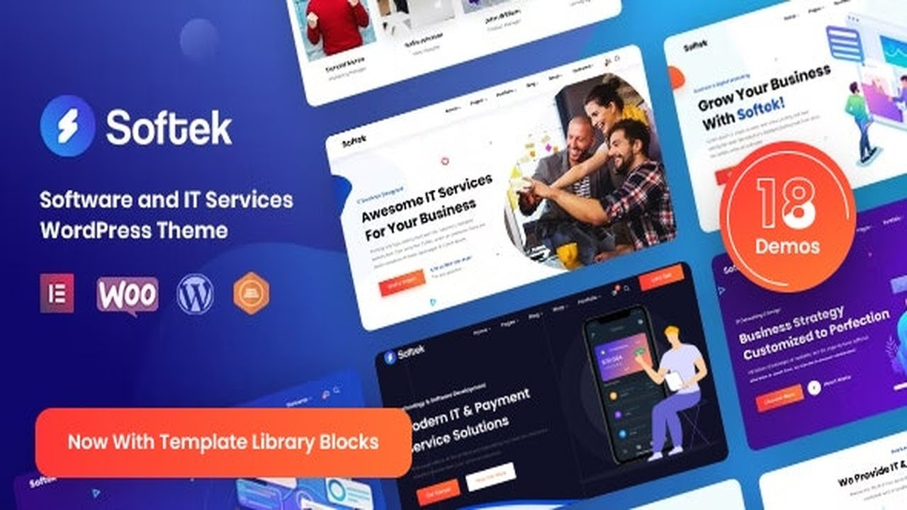 Softek - Software & IT Solutions WordPress Theme Free Download