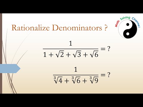 Can you rationalize denominators?
