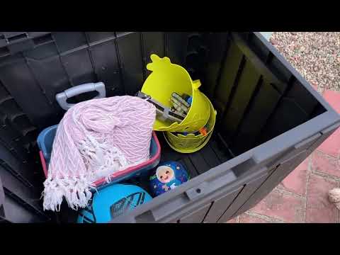 Review of YITAHOME 31 Gallon Resin Deck Box Outdoor Storage Box and Package Delivery Box on Amazon