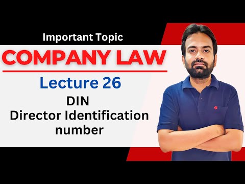 Company law lecture-26 | Director identification number section 153 to 159