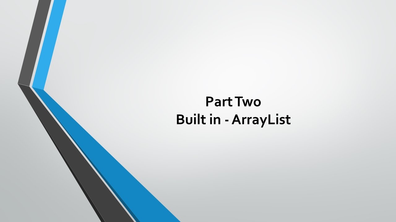 Data Structures - 9 Built in ArrayList Applications