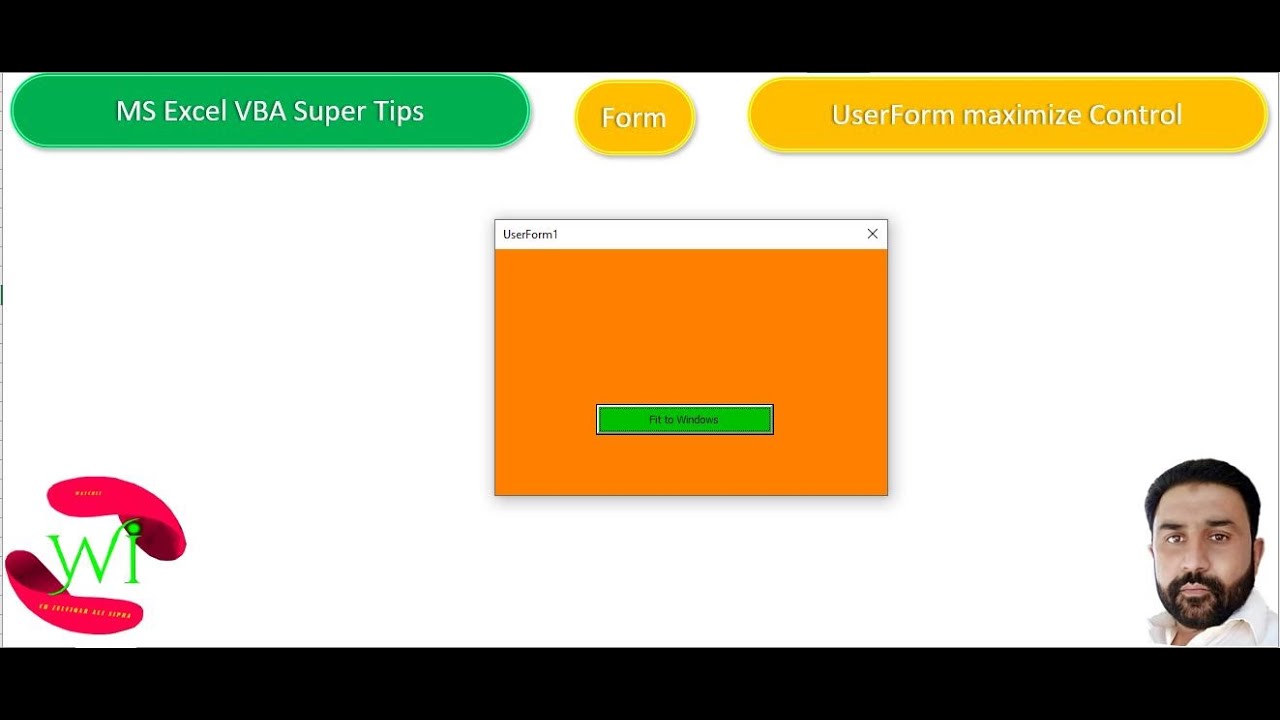 MS Excel VBA Super Tips | Excel Userform maximize control