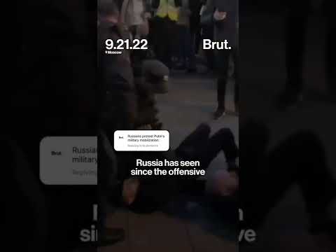 More than 1,300 people in Russia were detained at protests denouncing the mobilization.