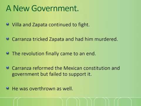 The Mexican Revolution.