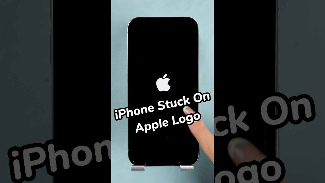 🔥iPhone Stuck on Apple Logo😨Now see how to fix it#shorts