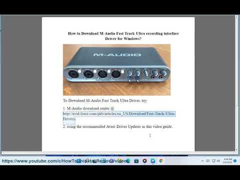 Download M-Audio Fast Track Ultra recording interface Driver for Windows