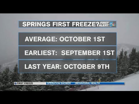 Cooler tonight… When’s our first freeze?