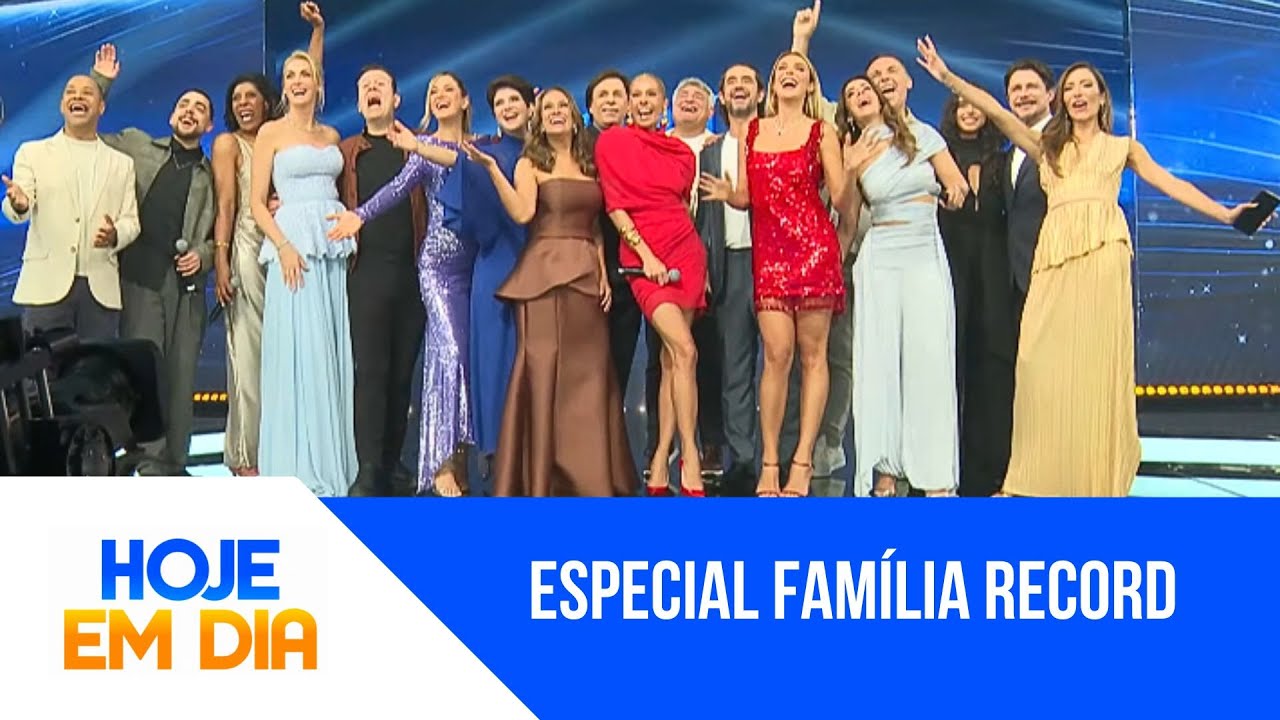 The 'Família Record' special brings together 18 celebrities and promises an evening of emotion an...