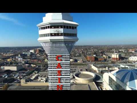 Skylon Niagara Falls Casino Secret Garden Imax Theater drone video