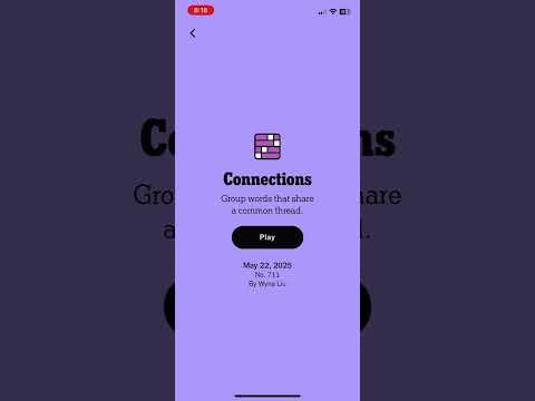 NY Times Wordle/Mini Crossword/Connections Speed Run 5/22/25