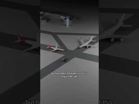 Why Do Some Planes Have 2 Engines and Others 4? โ๏ธ๐ก | #Shorts