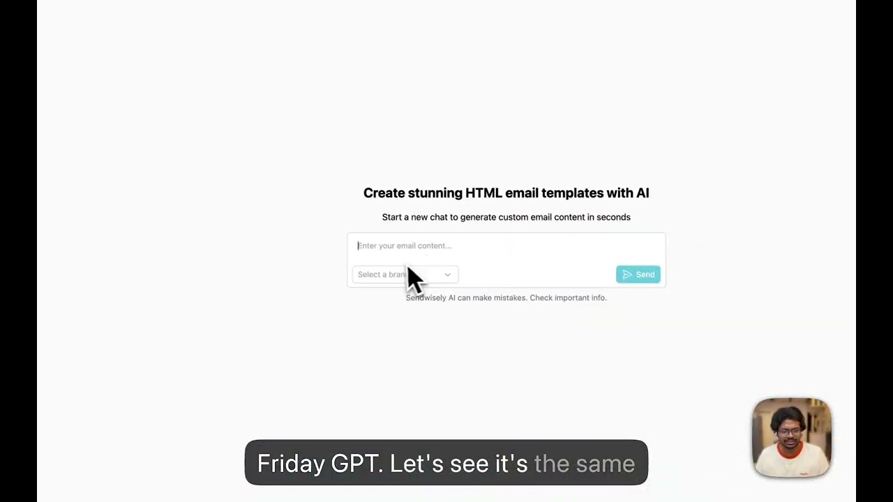 Sendwisely: AI HTML email template generator