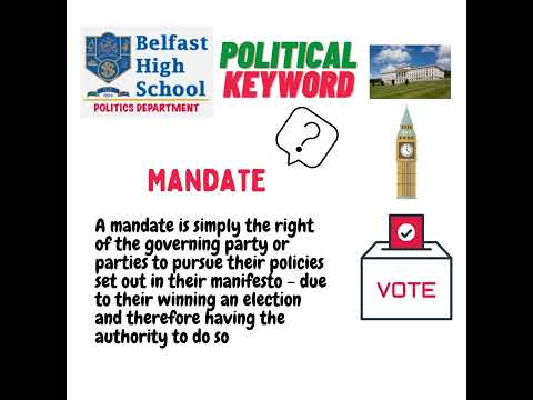 WHAT IS A MANDATE?