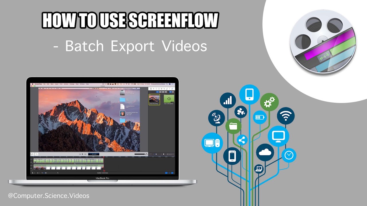 How to BATCH Export Videos Using The ScreenFlow Application On a Mac - Basic Tutorial | New