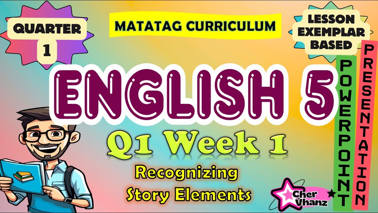 English 5 Quarter 1 Week 1 - MATATAG PowerPoint Presentation / Recognizing Story Elements